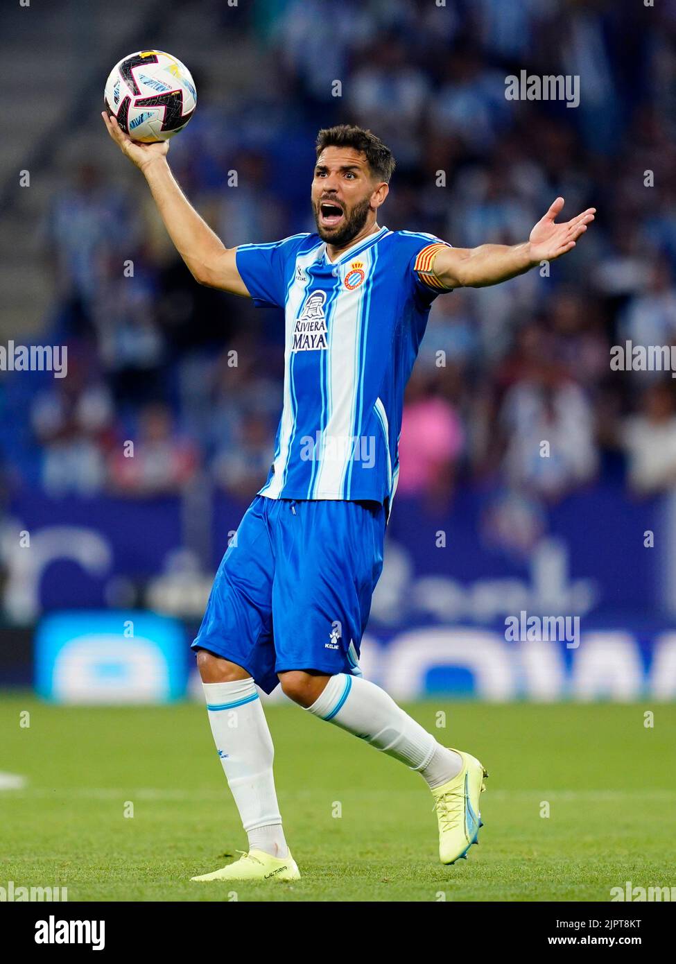 Leandro Cabrera of RCD Espanyol during the La Liga match between RCD ...