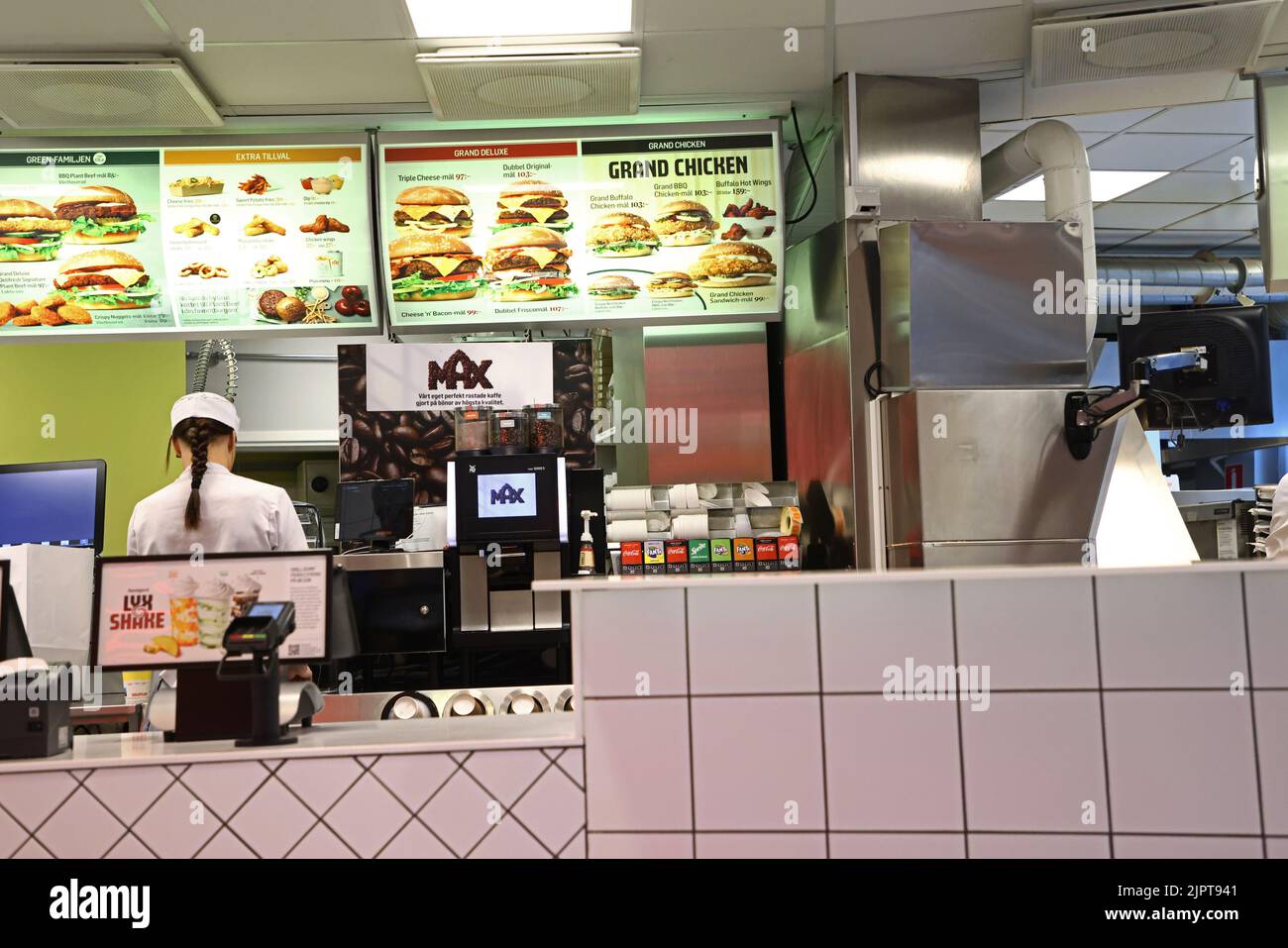 A max hamburger restaurant hi-res stock photography and images - Alamy