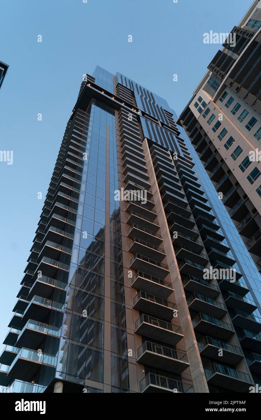 High rise residential buildings at the lower end of the Rainey Street ...