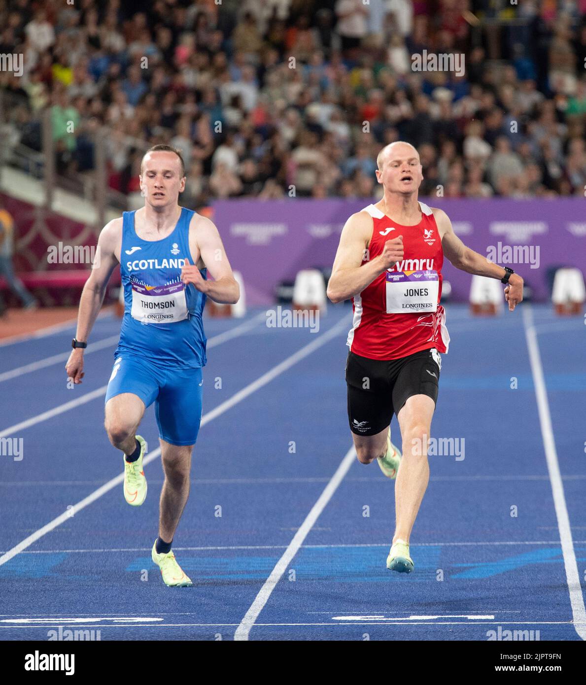 Alexander Thomson and Rhys Jones competing in the men’s T37/38 100m ...