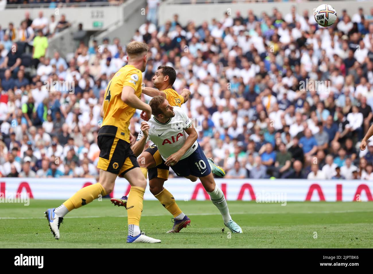 Football hits the cross bar hi-res stock photography and images - Alamy