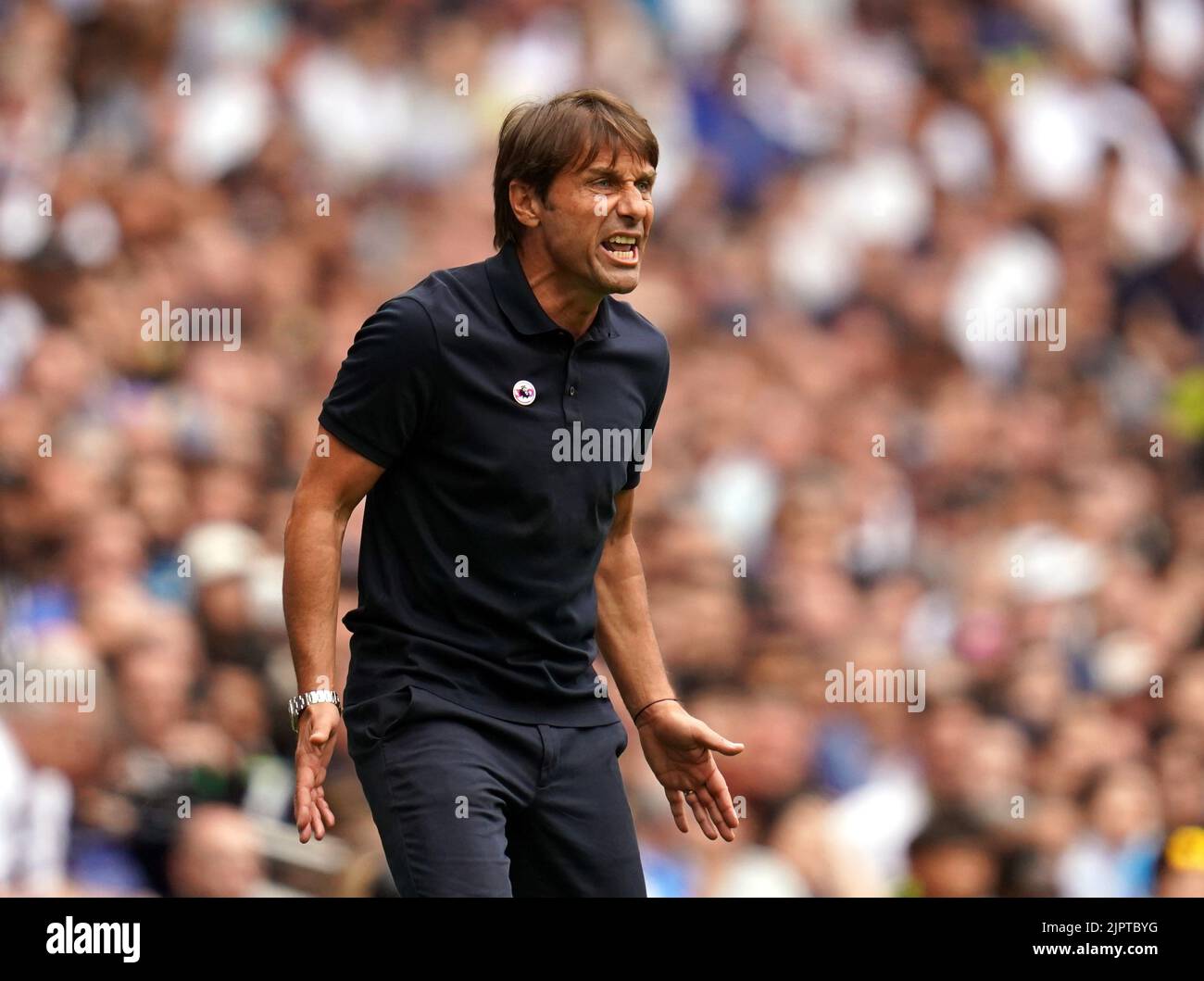 Tottenham Hotspur manager Antonio Conte during the Premier League match ...