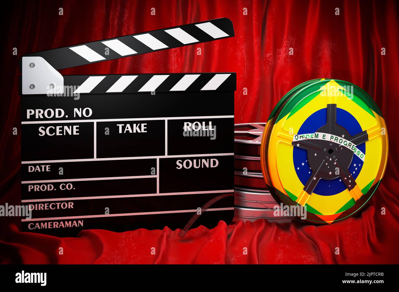 Brazilian cinematography, film industry, cinema in Brazil, concept ...