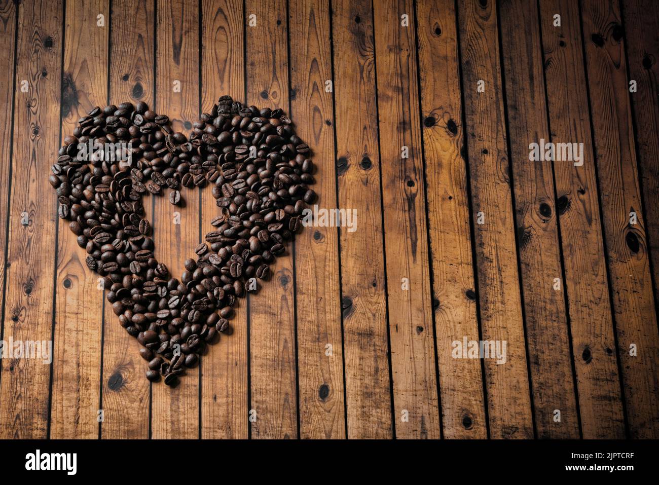 Heart from roasted coffee hi-res stock photography and images - Alamy
