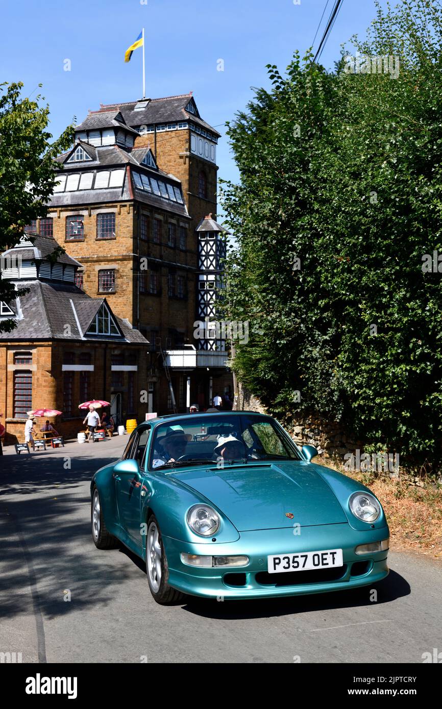 Classic Car meeting in august Hook Norton Brewery Oxfordshire England ...