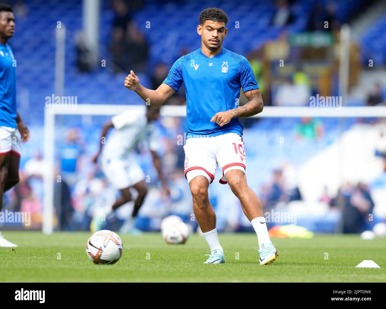 Liverpool, UK. 20th Aug, 2022. Morgan Gibbs-White of Nottingham Forest ...