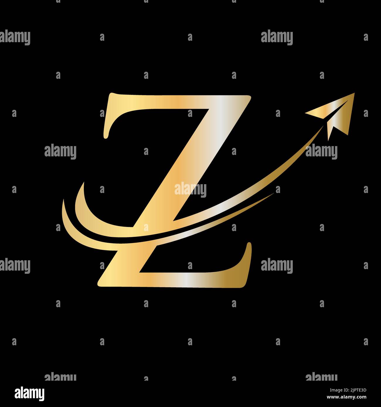 Letter Z Travel Logo Vector Template. Initial Travel Logo on Letter Z ...