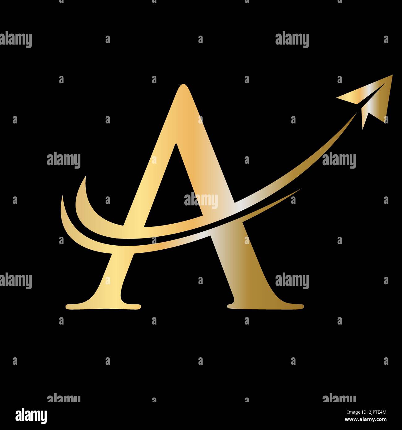 Letter A Travel Logo Vector Template. Initial Travel Logo on Letter A ...