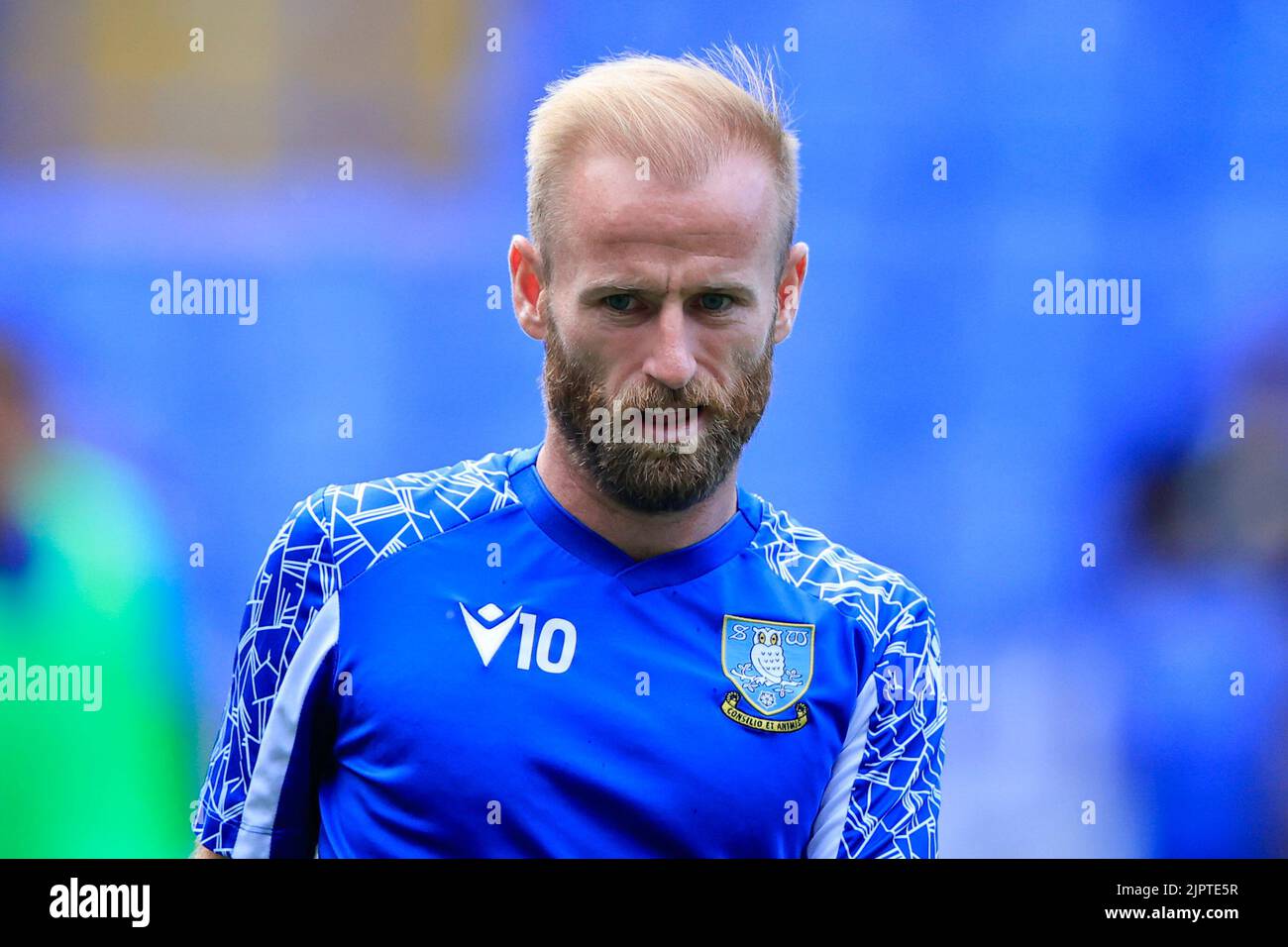 Barry Bannan #10 of Sheffield Wednesday during the warm up for the game ...