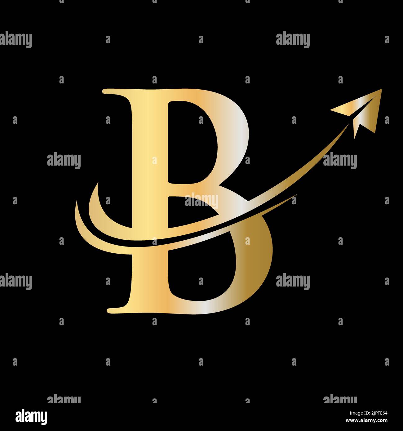Letter B Travel Logo Vector Template. Initial Travel Logo on Letter B ...