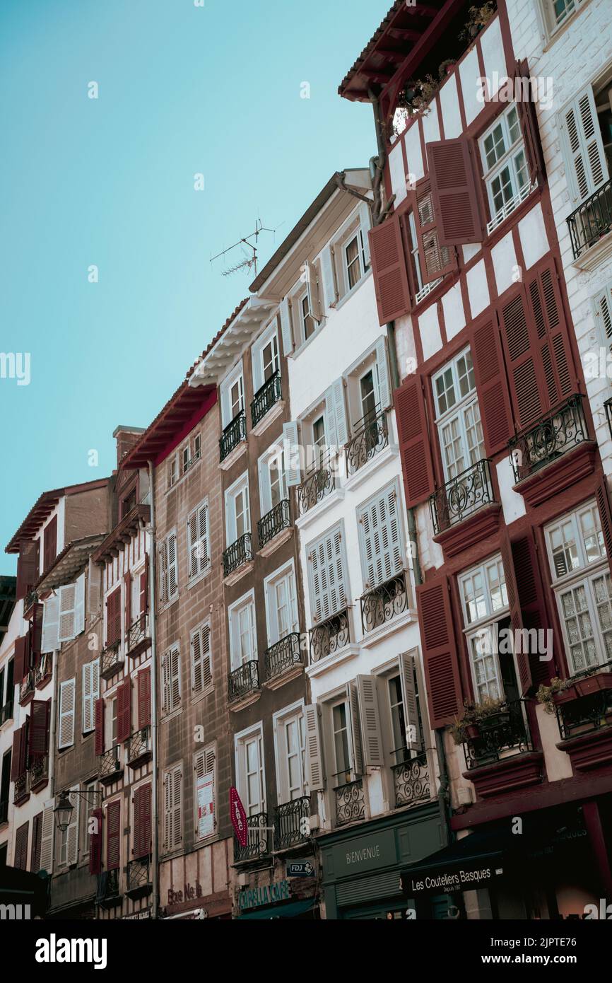 A vertical shot of old residential building in France - city of culture ...