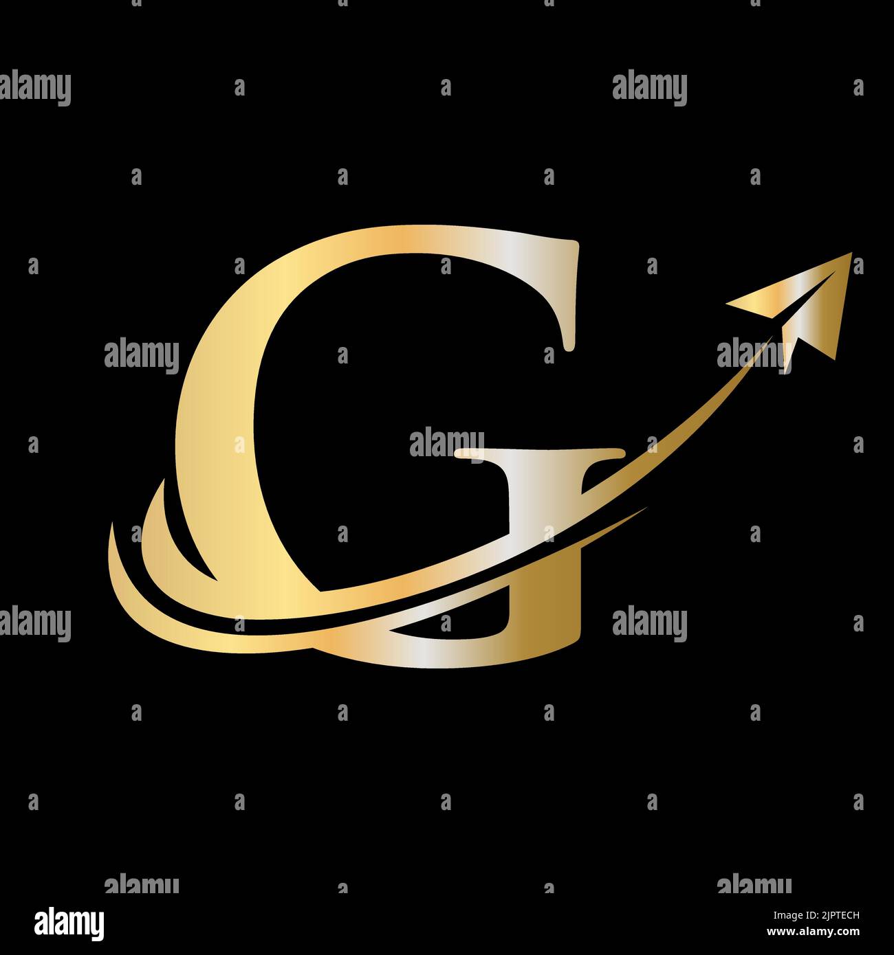 Letter G Travel Logo Vector Template. Initial Travel Logo on Letter G ...