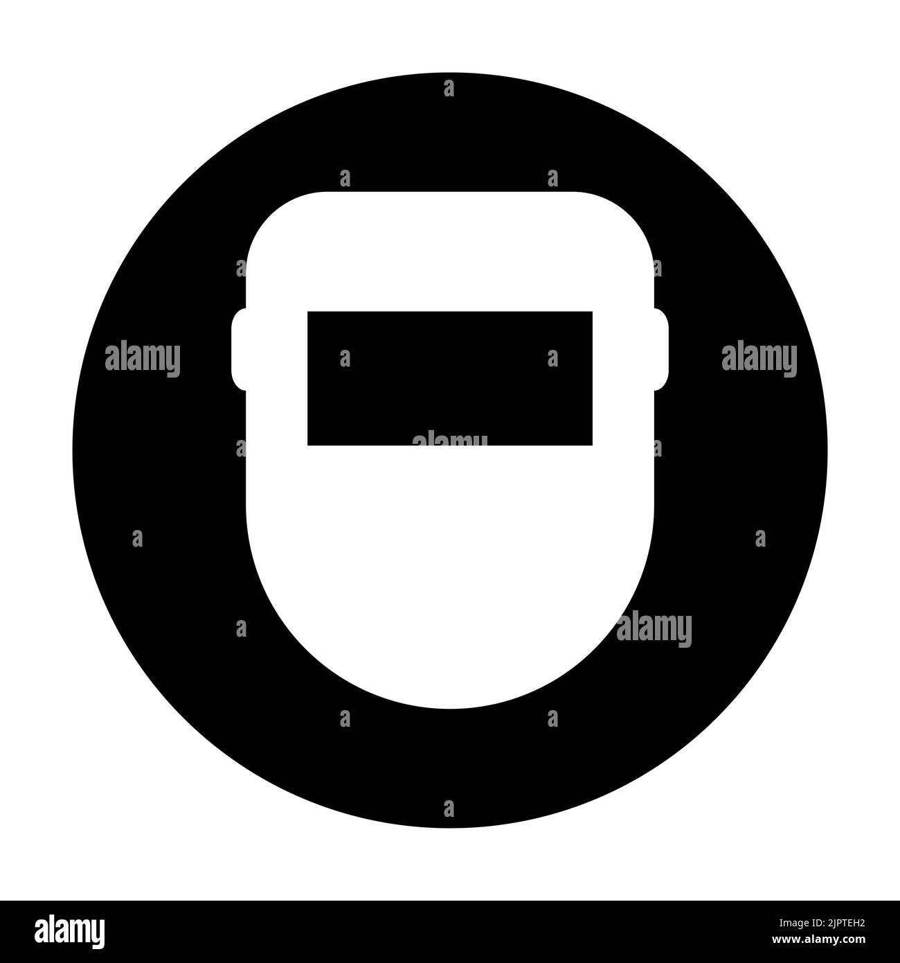 Welding technology icon, metal tool equipment symbol, safe weld vector ...