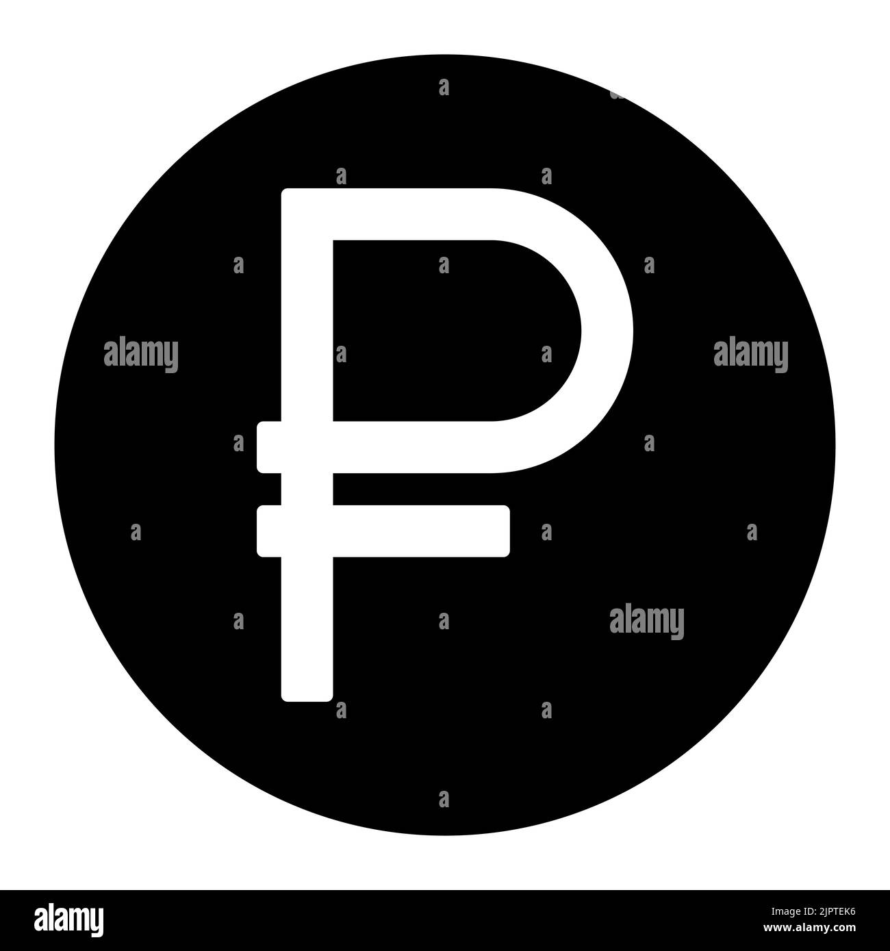 Ruble money icon, russian bank economy flat sign, rouble business ...