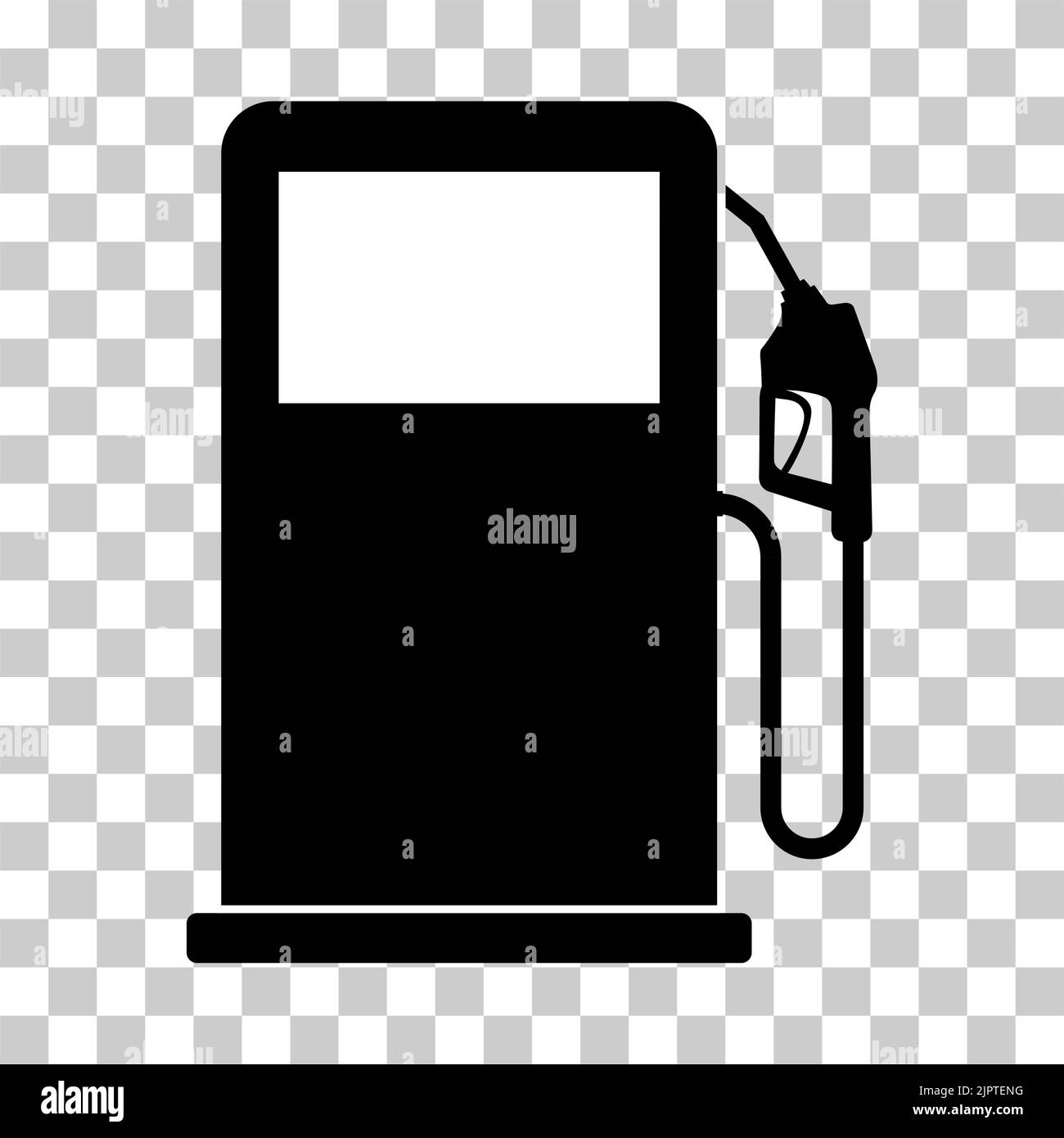 Gas station icon, nozzle isolated logo vector, pump gasoline design ...