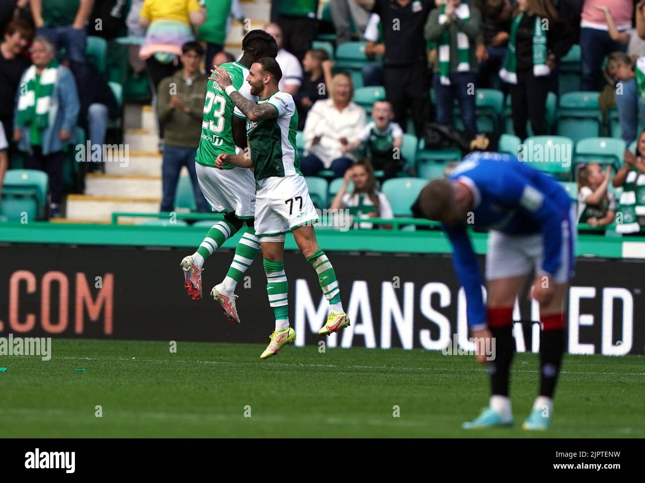 Hibernian's Martin Boyle after scoring his sides first goal to level ...