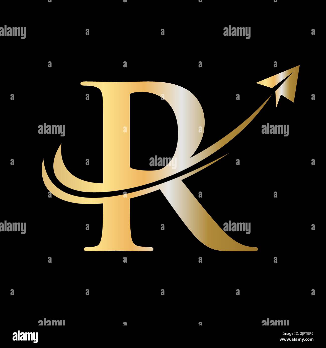 Letter R Travel Logo Vector Template. Initial Travel Logo on Letter R ...