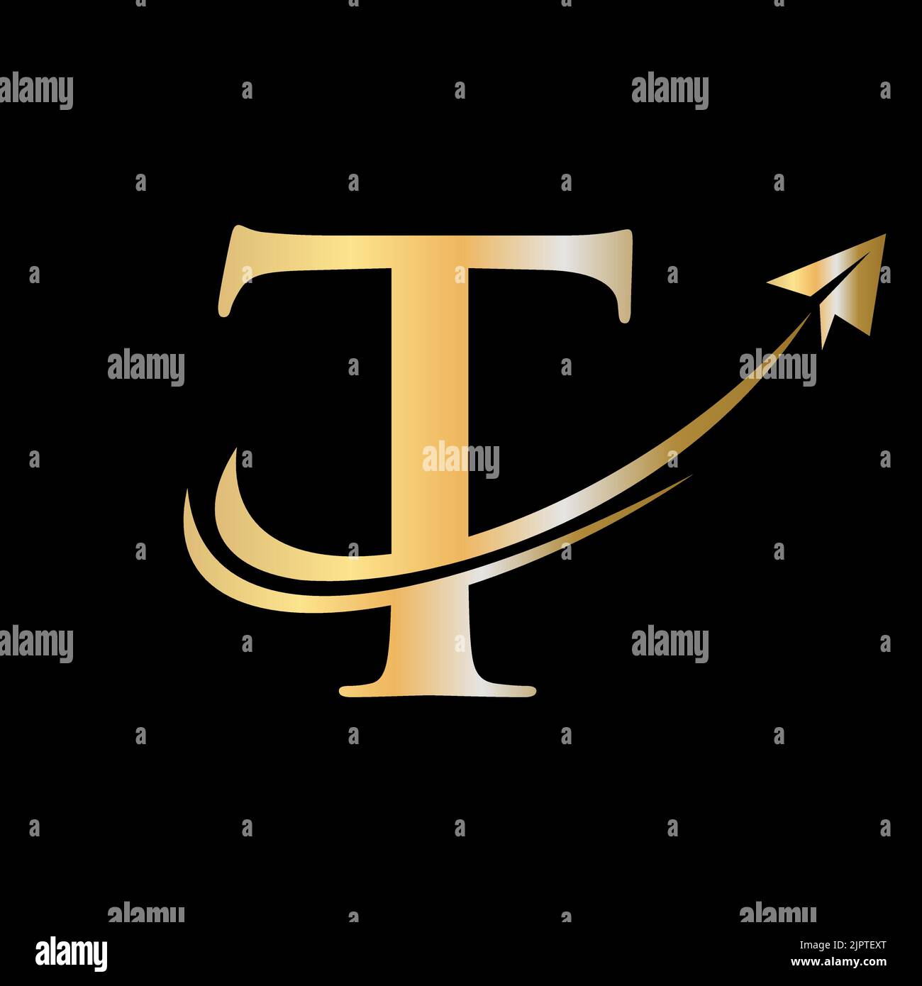 Letter T Travel Logo Vector Template. Initial Travel Logo on Letter T ...