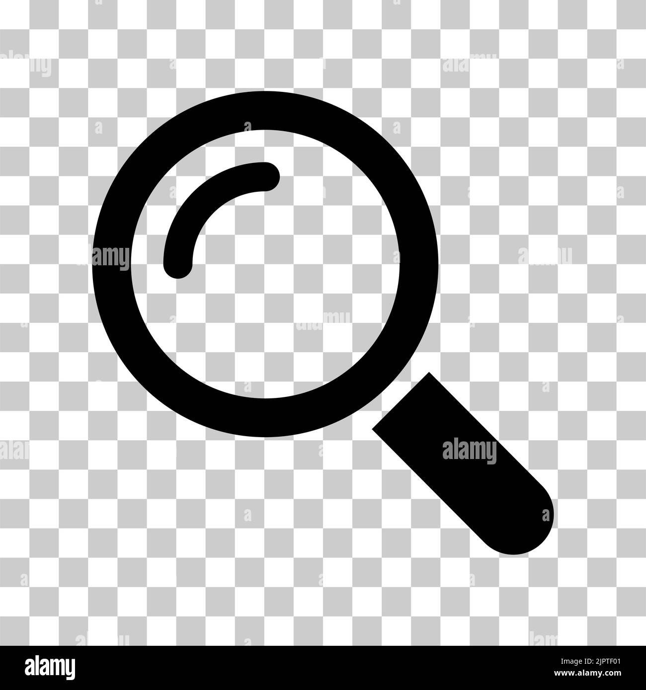 Magnifying glass icon, zoom find focus symbol, loupe web equipment sign ...