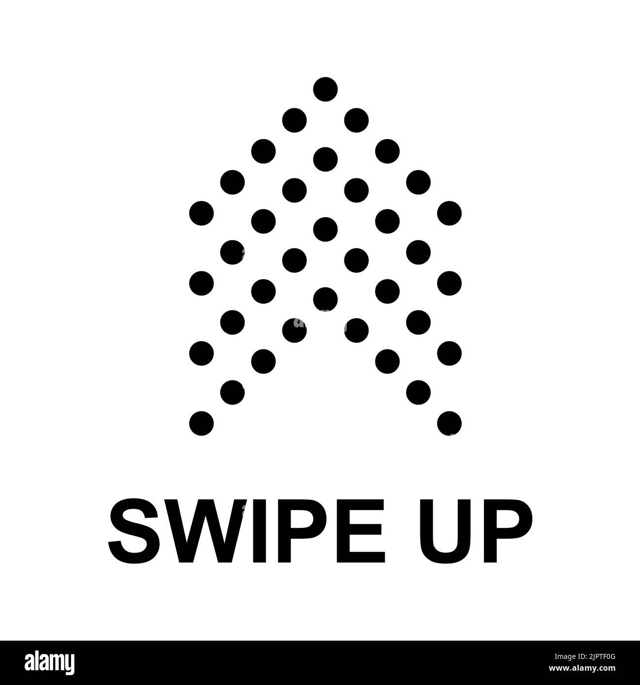 Swipe up internet button, online web design arrow move icon, vector ...