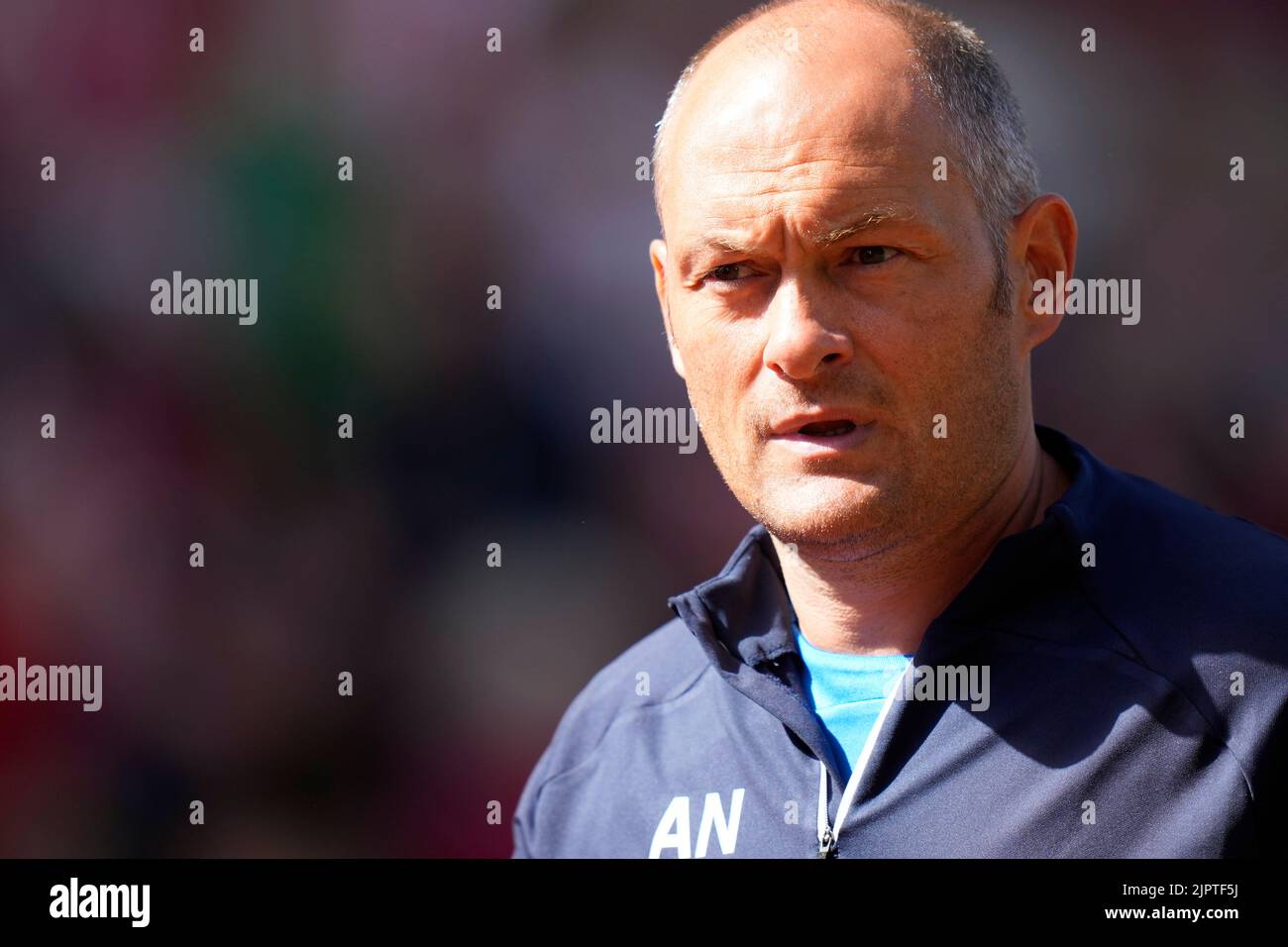 Alex Neil manager of Sunderland before the game in Stoke-on-Trent ...