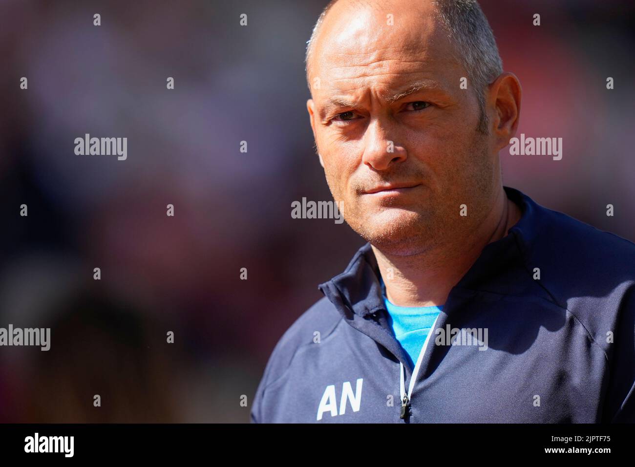 Alex Neil manager of Sunderland before the game in Stoke-on-Trent ...