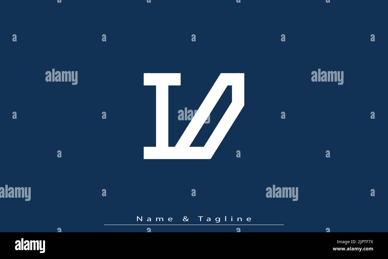 Alphabet letters Initials Monogram logo ID , DI Stock Vector Image ...