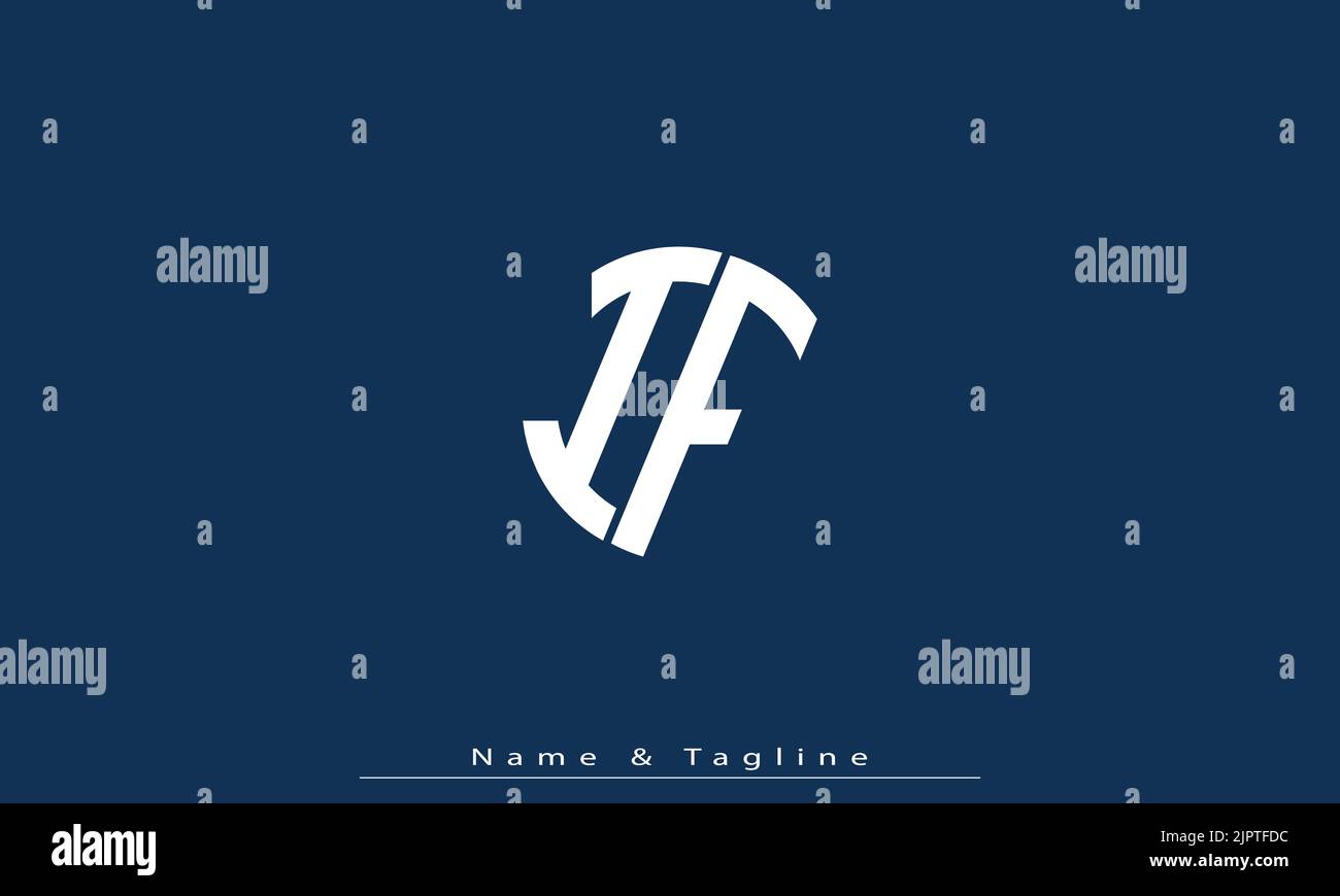Alphabet letters Initials Monogram logo IF , FI Stock Vector Image ...