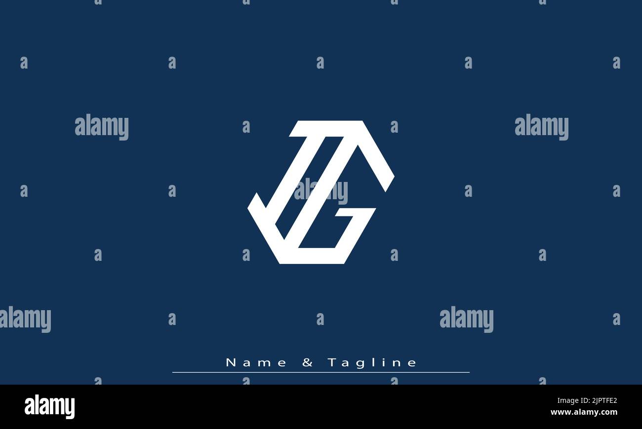 Alphabet letters Initials Monogram logo IG , GI Stock Vector Image ...