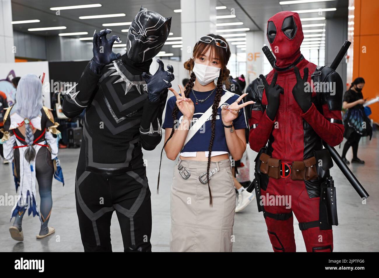 GUANGZHOU, CHINA - AUGUST 20, 2022 - Black Panther and Deadpool ...