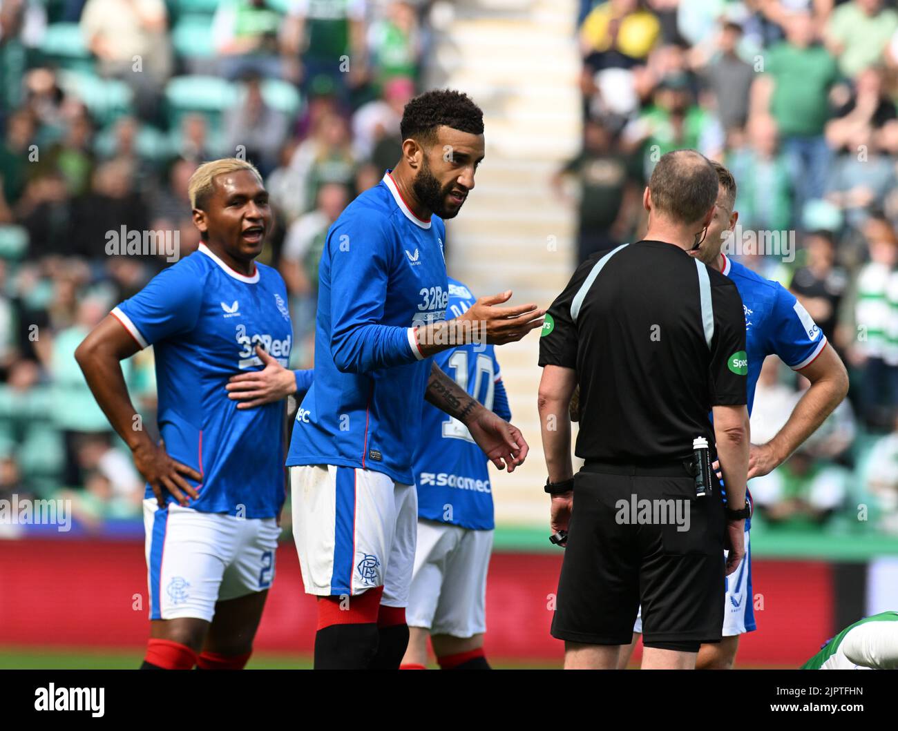 Easter Road Stadium Edinburgh.Scotland.UK.20th Aug-22 Hibs v Rangers ...