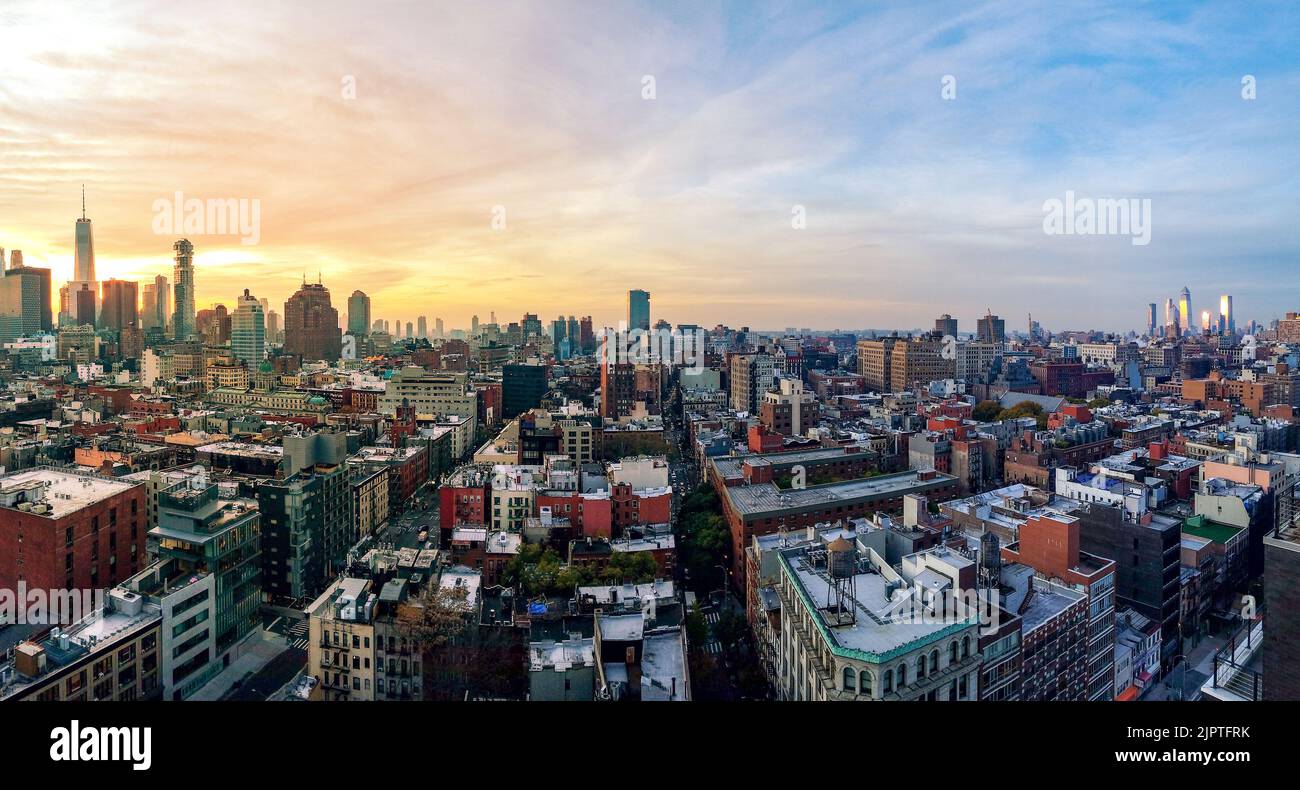 Panoramic new york city skyline hi-res stock photography and images - Alamy