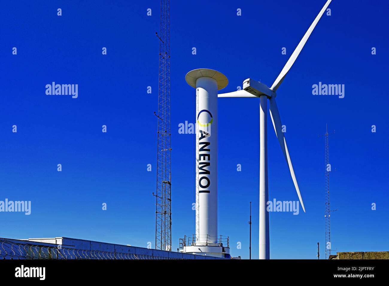Anemoi modern rotor sails Flettner Rotors working at Cambois Blyth ...
