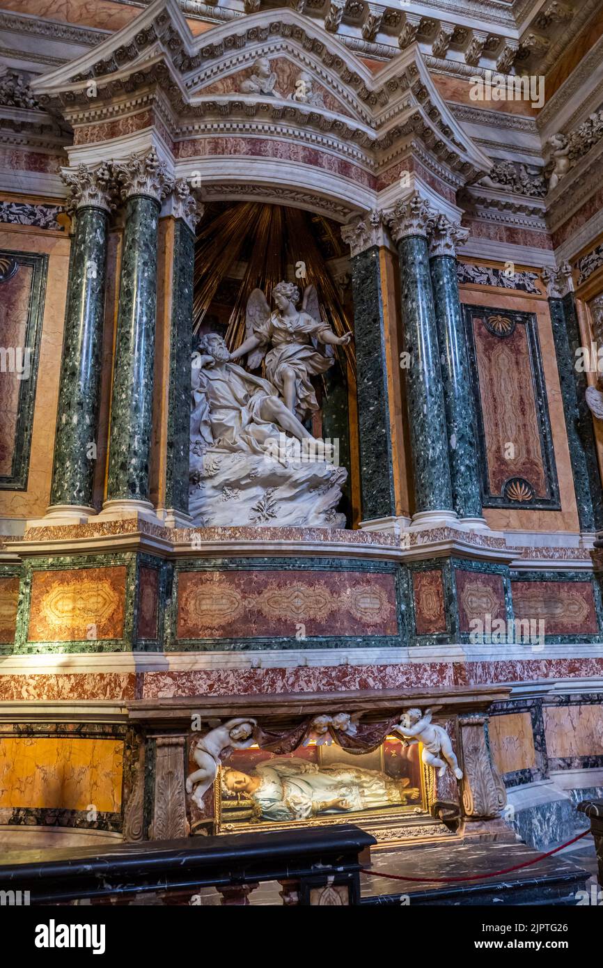 Santa Maria della Vittoria, Rome, Italy Stock Photo - Alamy