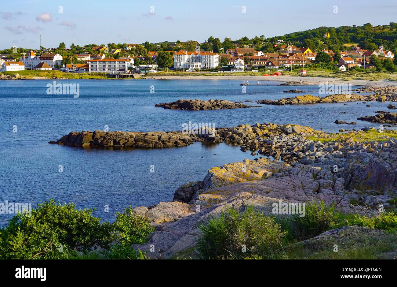 Sandvig, Denmark. 22nd July, 2022. The coastal and seaside resort of ...