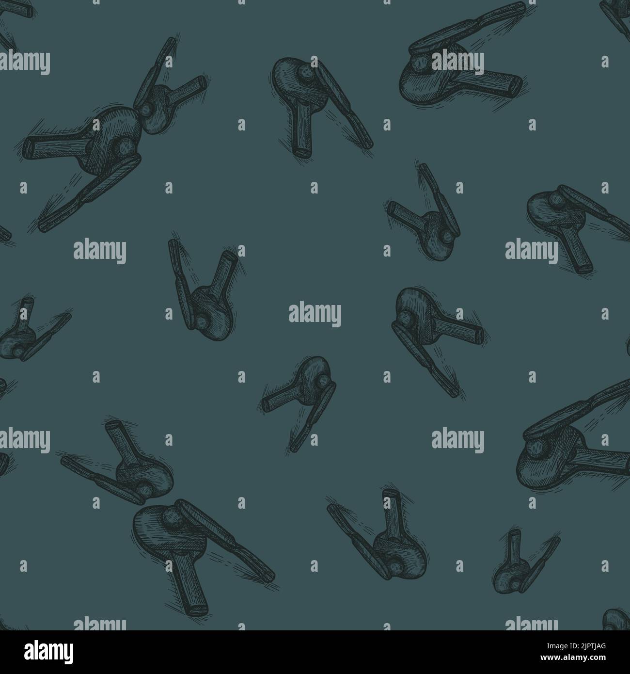 Ping pong racket engraved seamless pattern. Vintage sport elements for ...