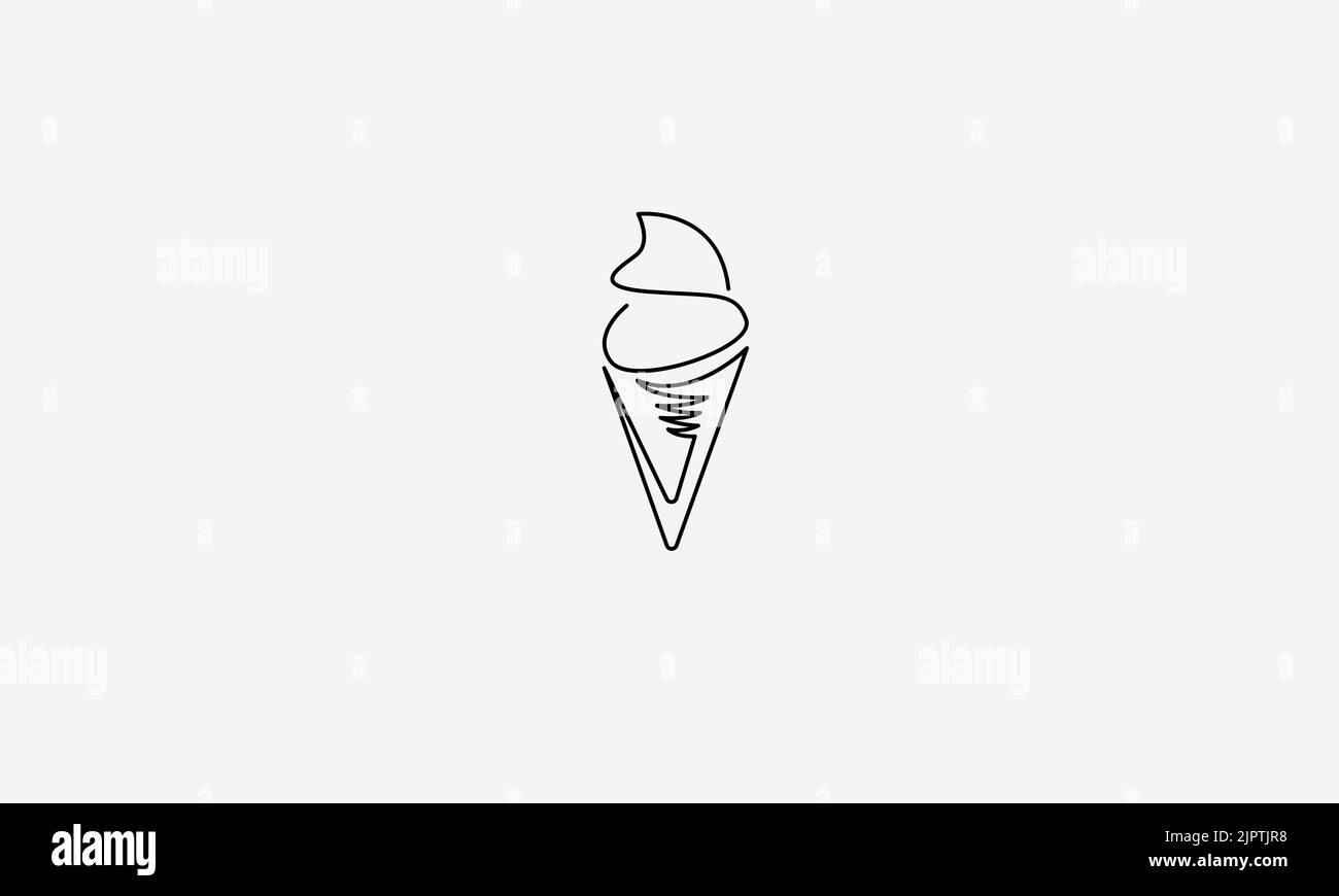 Ice Cream Tasty vector logo design Stock Vector Image & Art - Alamy