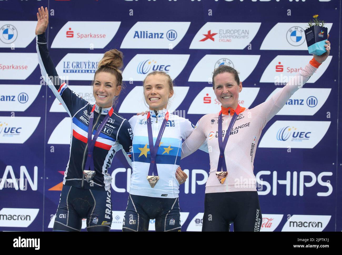 Pauline Ferrand Prevot ,Loana Lecomte of France and Anne Terpstra of ...