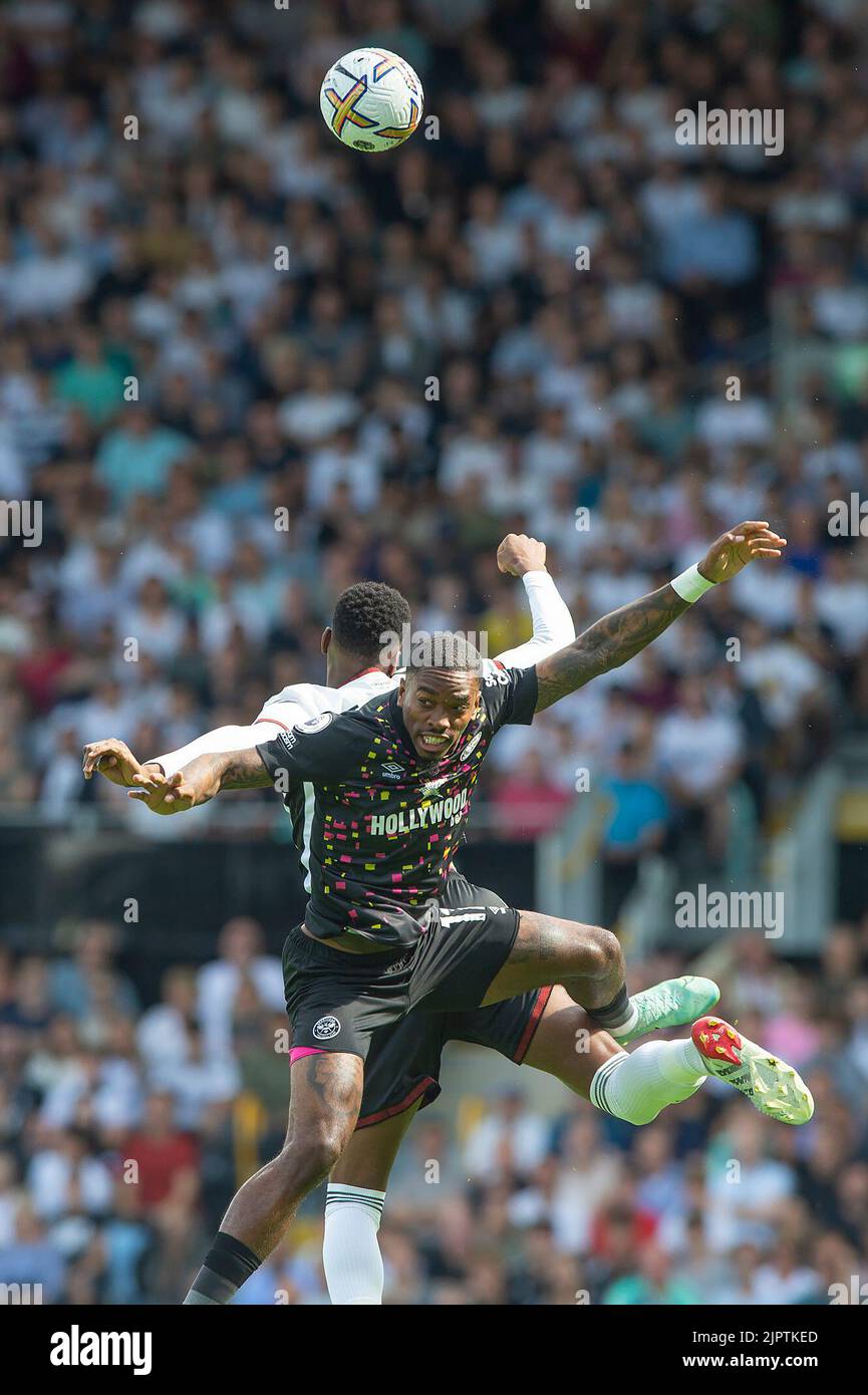 London, UK. 20th Aug, 2022. Ivan Toney of Brentford during the Premier ...