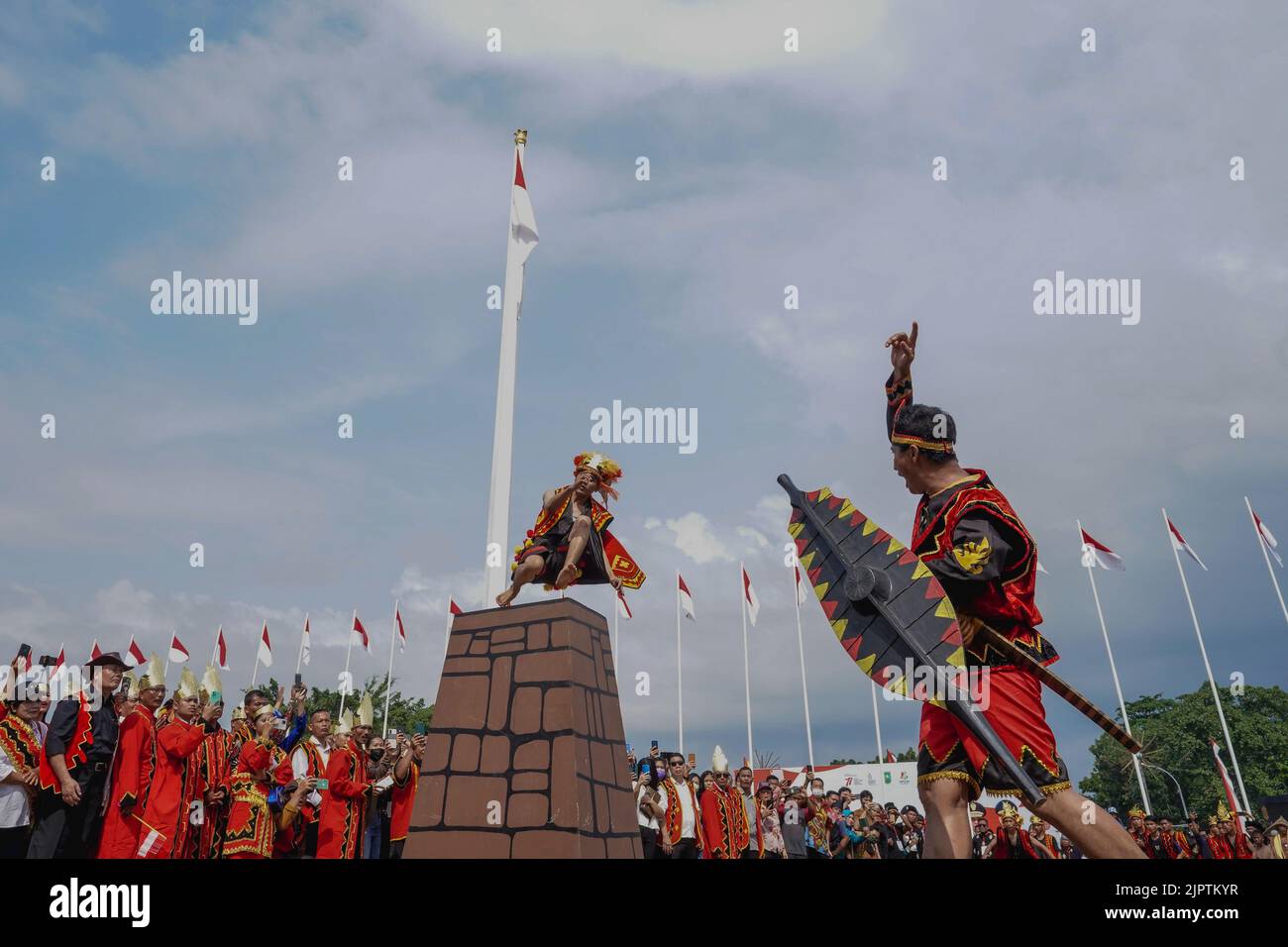 August 20, 2022, Pekanbaru, Riau Province, Indonesia: A Villagers from ...