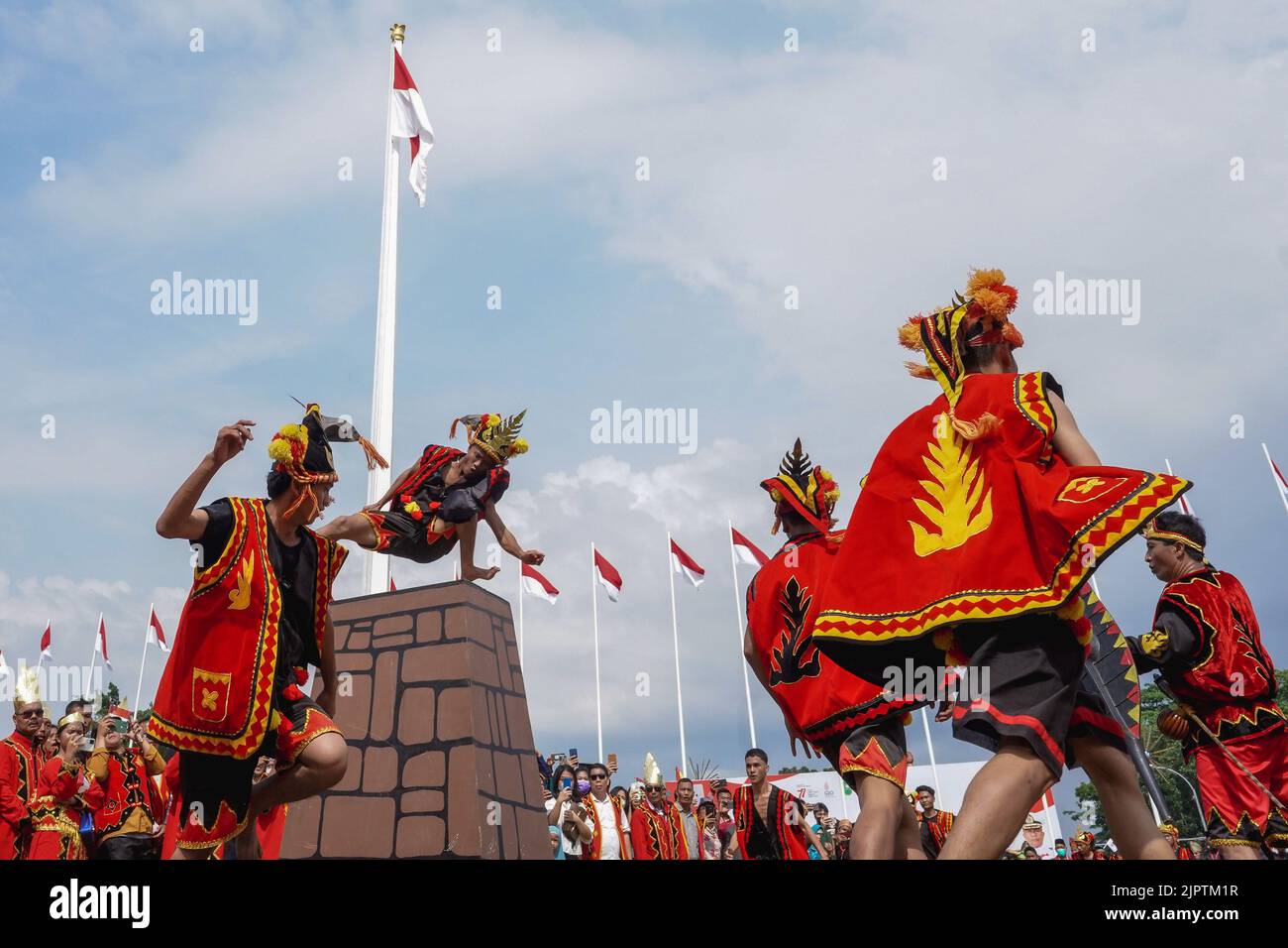 August 20, 2022, Pekanbaru, Riau Province, Indonesia: A Villagers from ...