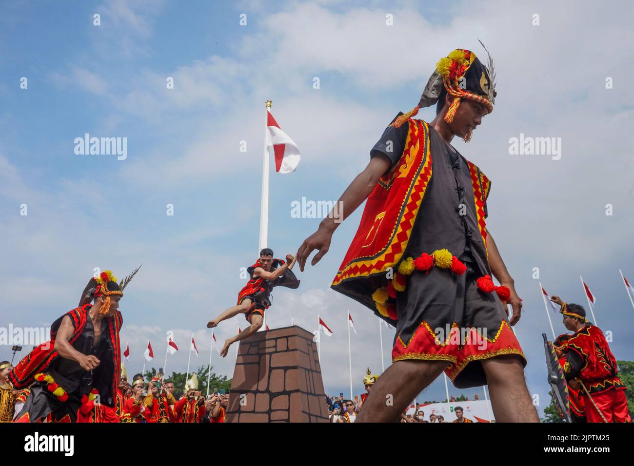 August 20, 2022, Pekanbaru, Riau Province, Indonesia: A Villagers from ...