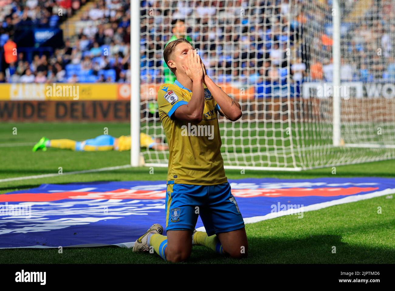 George Byers #14 of Sheffield Wednesday sees a chance on goal go wide ...