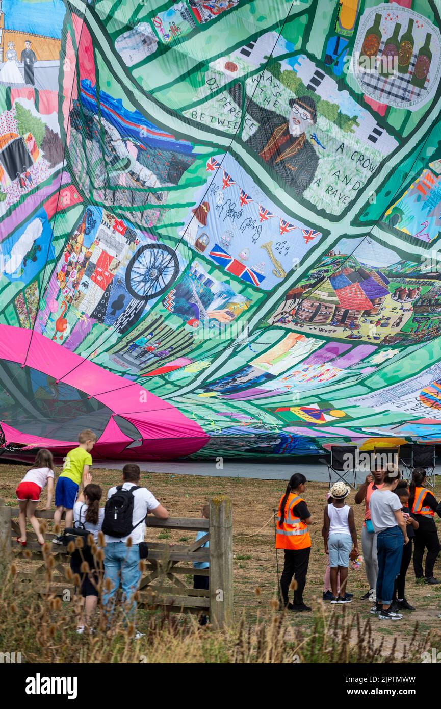 London, UK. 20 August 2022. ‘Fields of EveryWhen’ by artists Neil ...