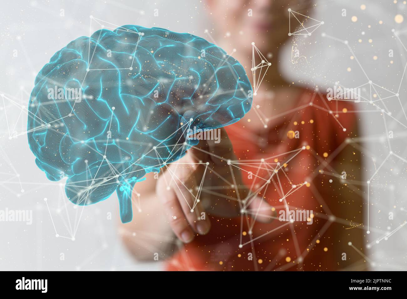 An illustration of a brain for medical or hospital background, medical ...