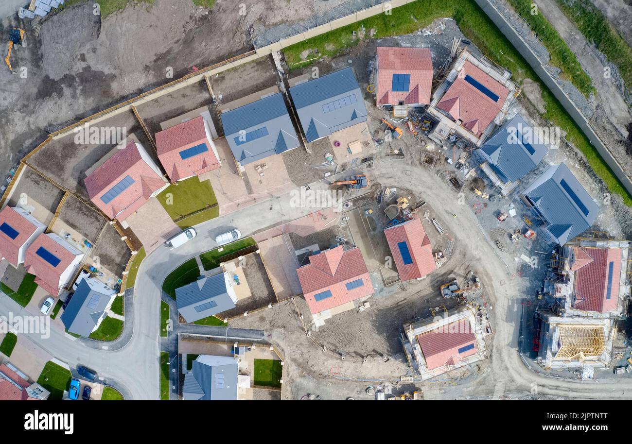 New housing development building houses for increased demand in rural ...