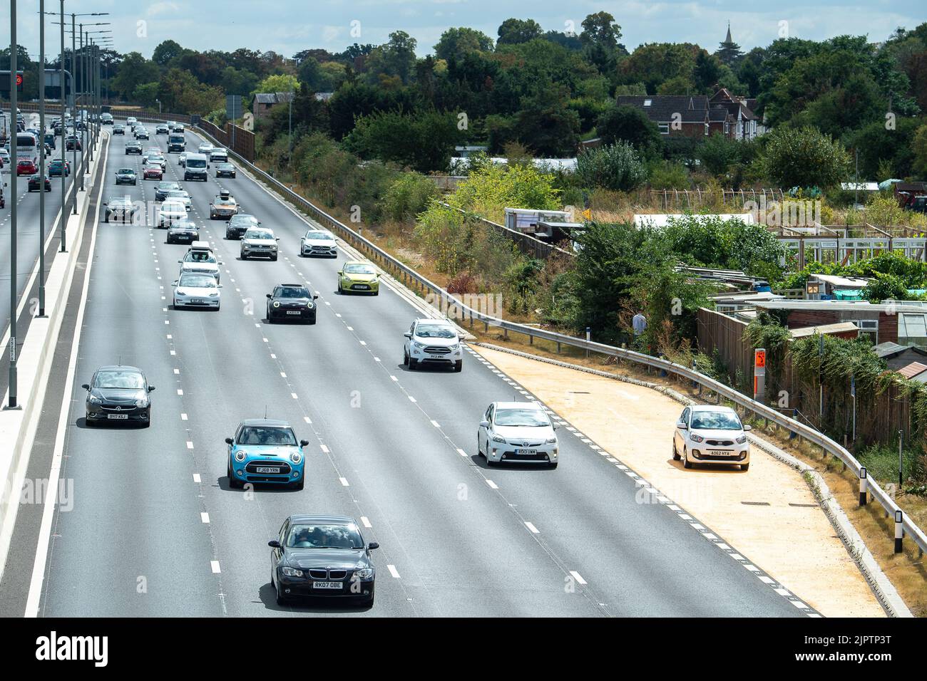 Slough Berkshire Uk 20th August 2022 A New Variable Speed Limit Of