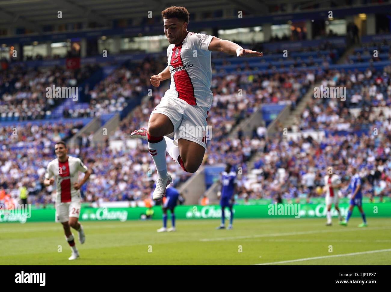Southampton's Che Adams celebrates scoring their side's second goal of ...