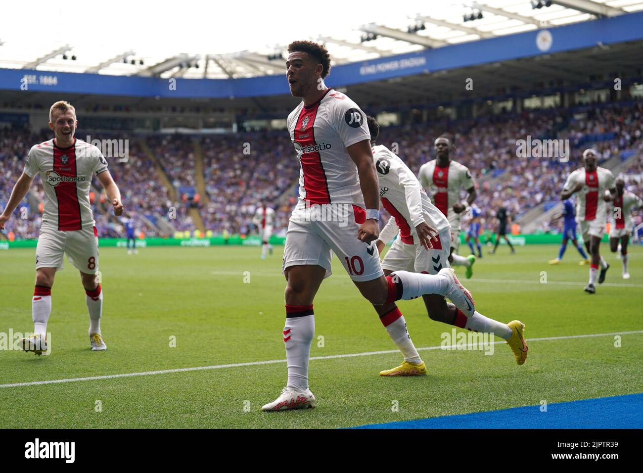 Southampton's Che Adams celebrates scoring their side's second goal of ...