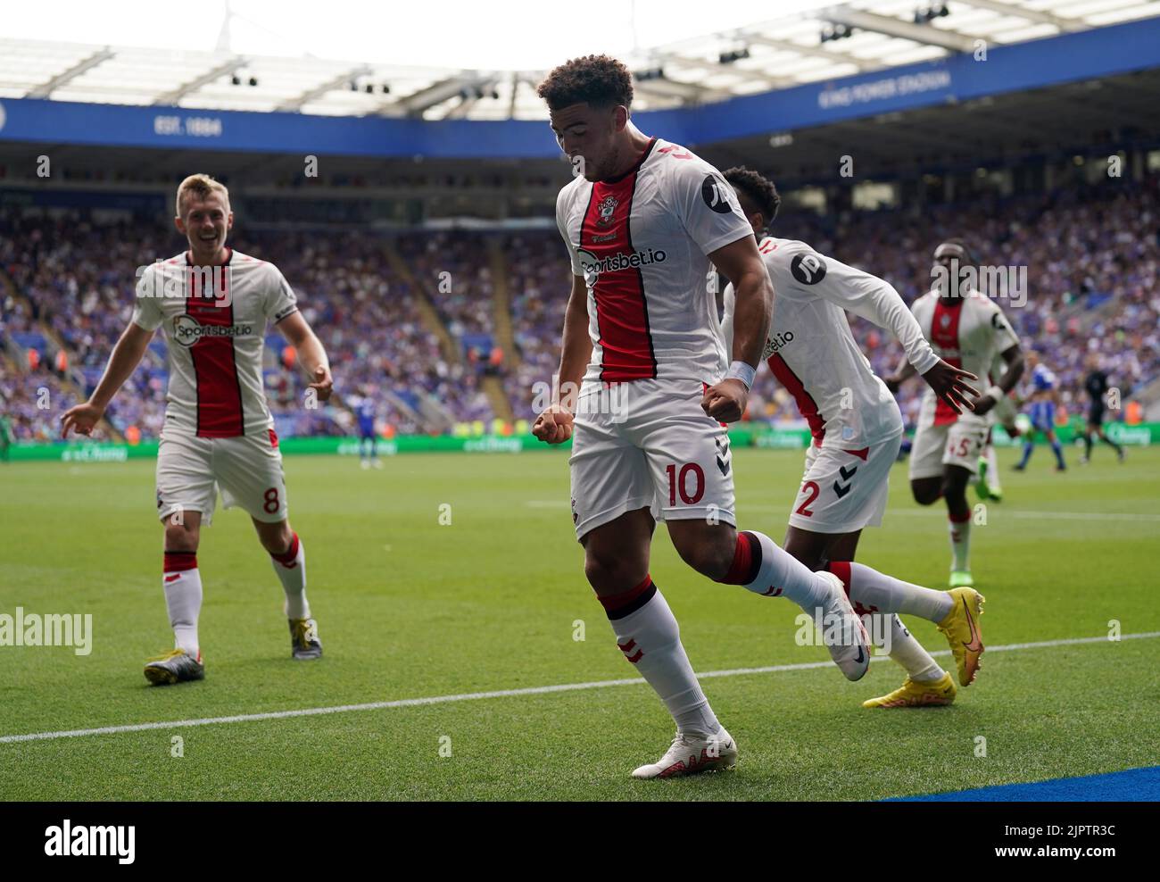 Southampton's Che Adams celebrates scoring their side's second goal of ...